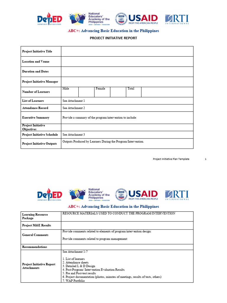 ILT Completion Report Template | PDF | Career & Growth