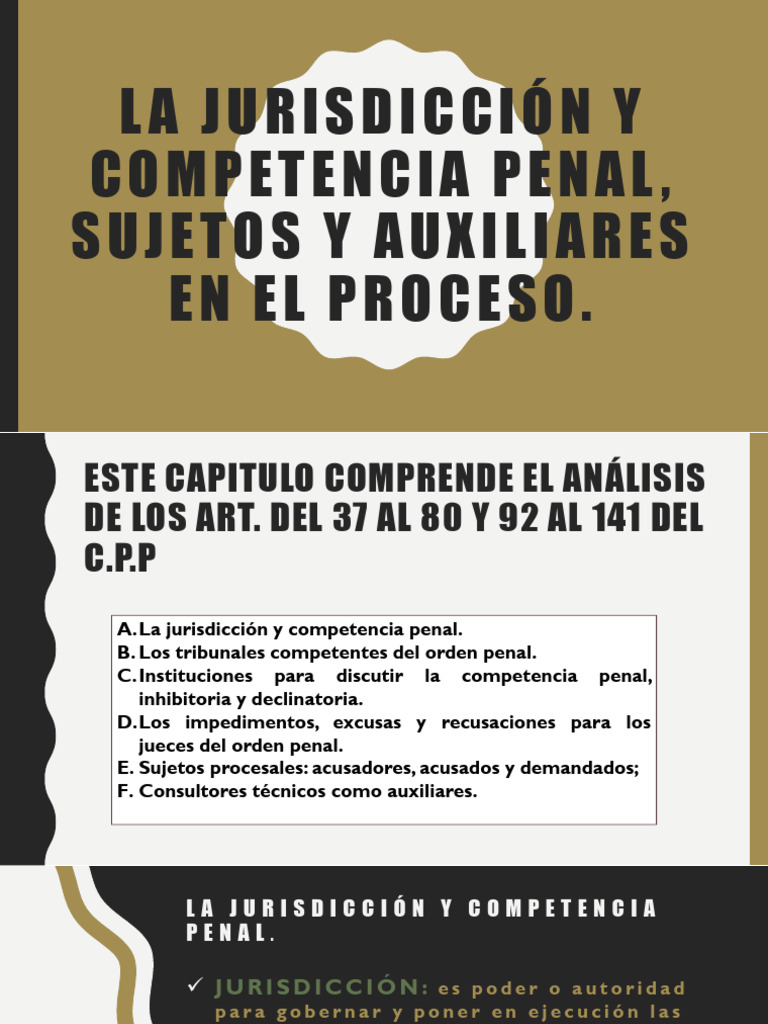 Jurisdicción y Competencia Penal | PDF | Jurisdicción | Judicaturas