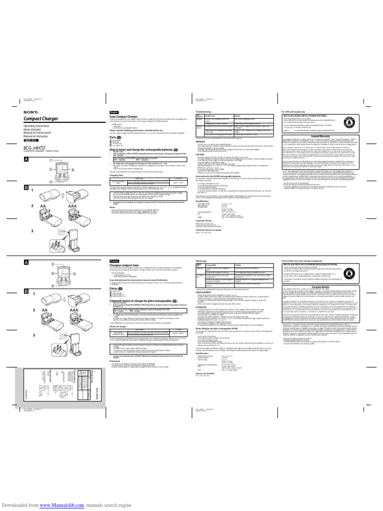 BCG 34 HTD | PDF | Rechargeable Battery | Battery Charger