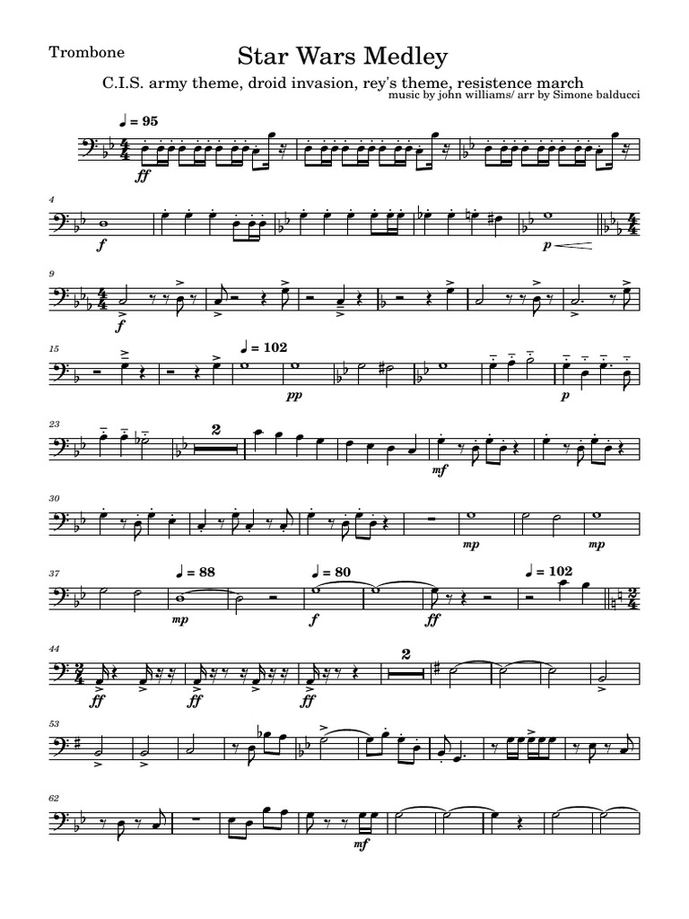 Droid Army March-Trombone | PDF