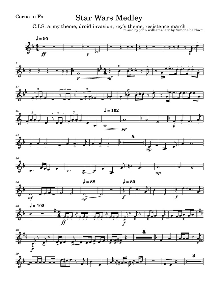 Droid Army March-Corno - in - Fa | PDF