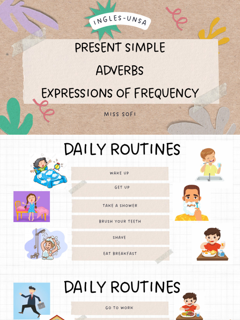 Present Simple Adverbs and Expressions of Frequency | PDF | Verb ...