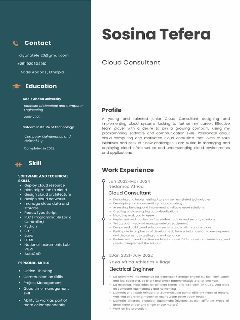 Black White Minimalist CV Resume | PDF