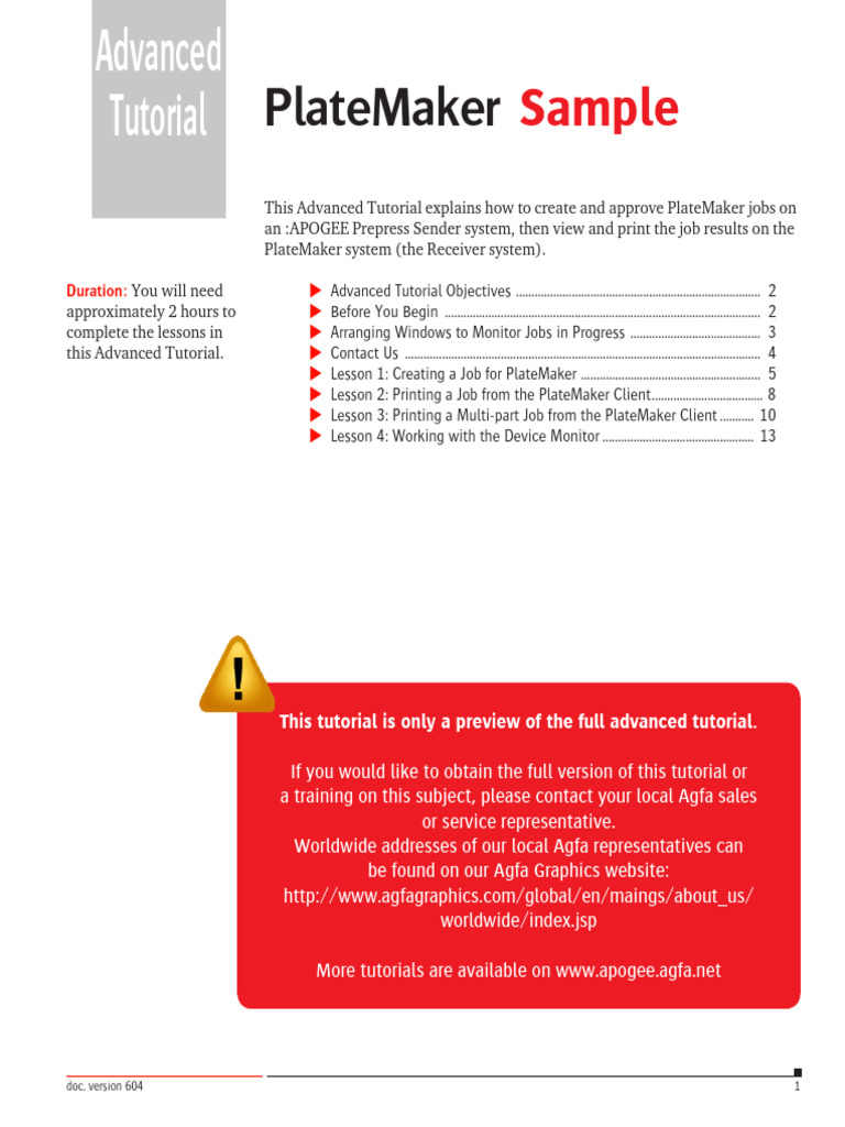 PlateMaker Advanced Tutorial Sample | PDF | Microsoft Windows | Computing