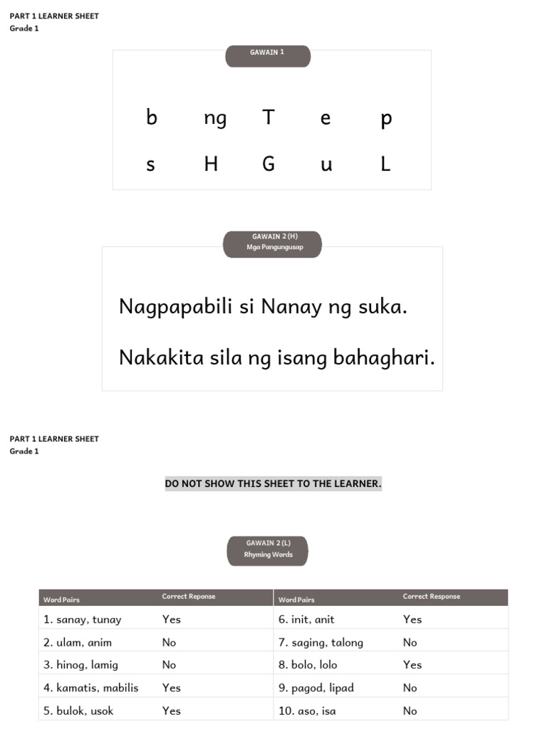 G1.PART1-LS.TAG.Modified CRLA.Teacher | PDF
