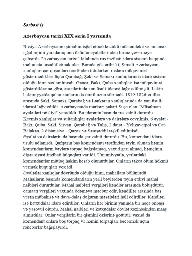 Aysel Az Tarixi | PDF