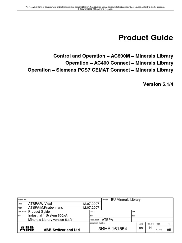00 Minerals Library Product Guide 5p1s4 | PDF | Interface (Computing) | Library (Computing)