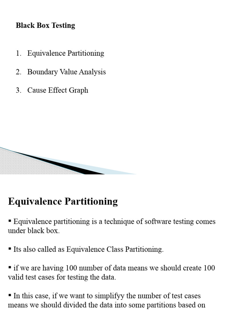 Equivalence, Boundary Value, Cause Effect | PDF | Theoretical Computer Science | Software ...