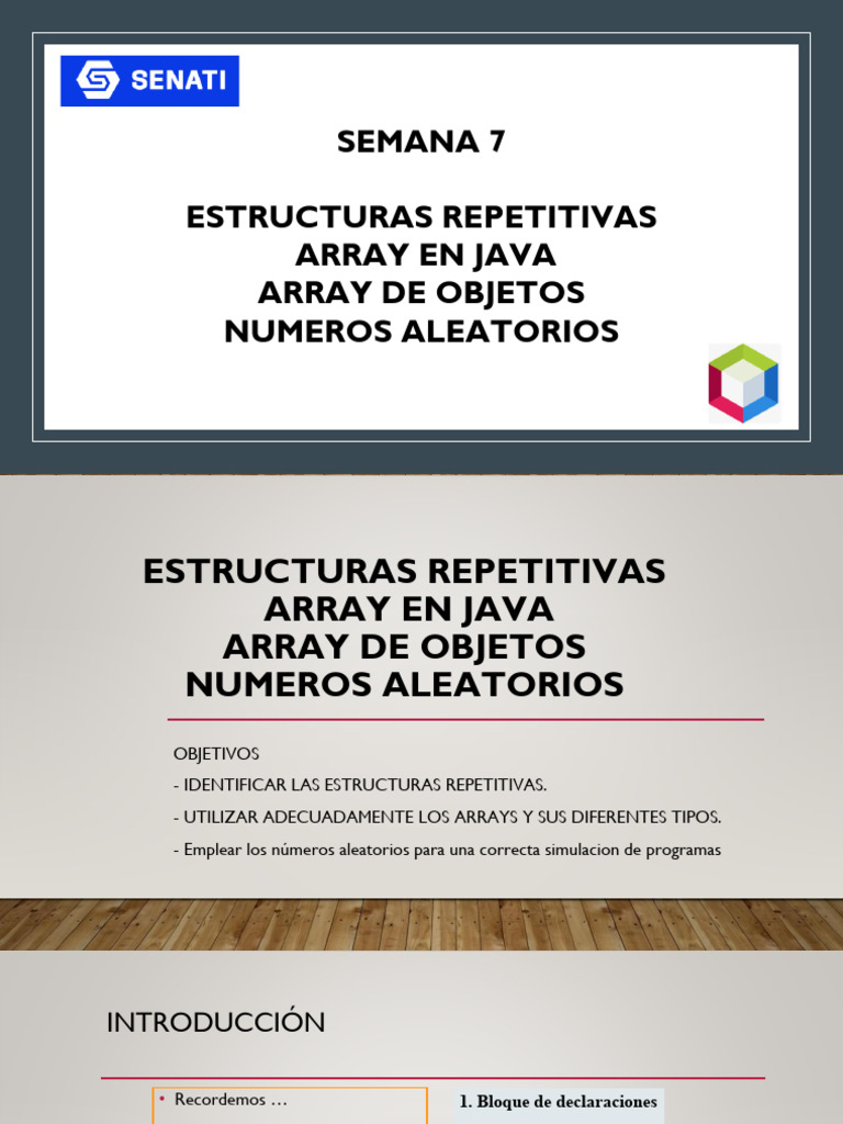 Semana 7 2024 Ia-Arrays de Objetos-Aleatorio | PDF | Java (lenguaje de ...