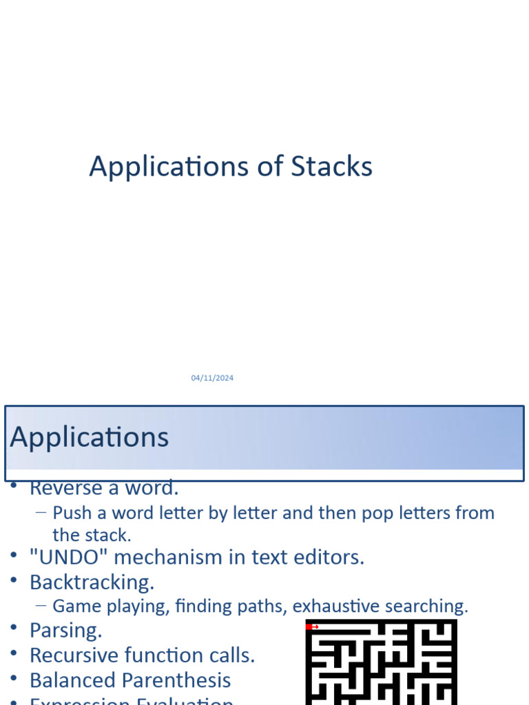 6 Applications Of Stacks Pdf Applied Mathematics Mathematical Notation