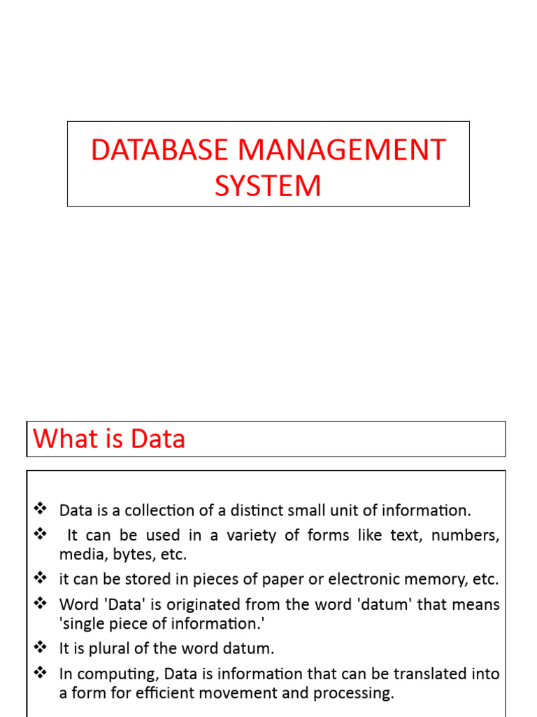 DBMS | PDF | Databases | Relational Model DBMS | PDF | Databases | Relational Model