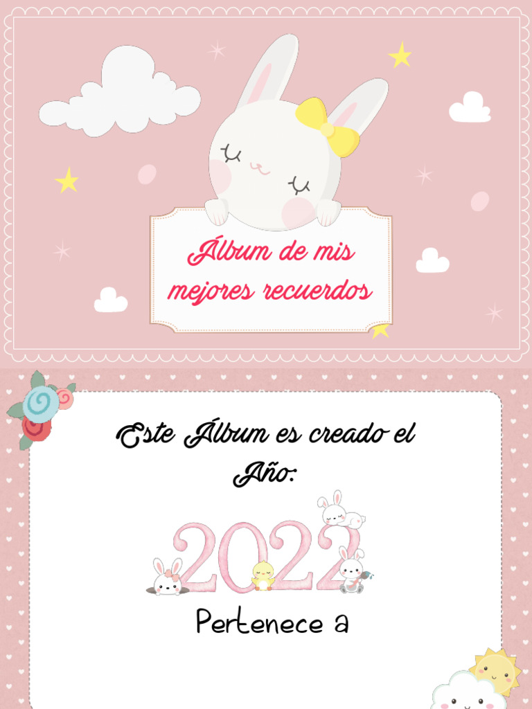 Album de conejo niña | PDF