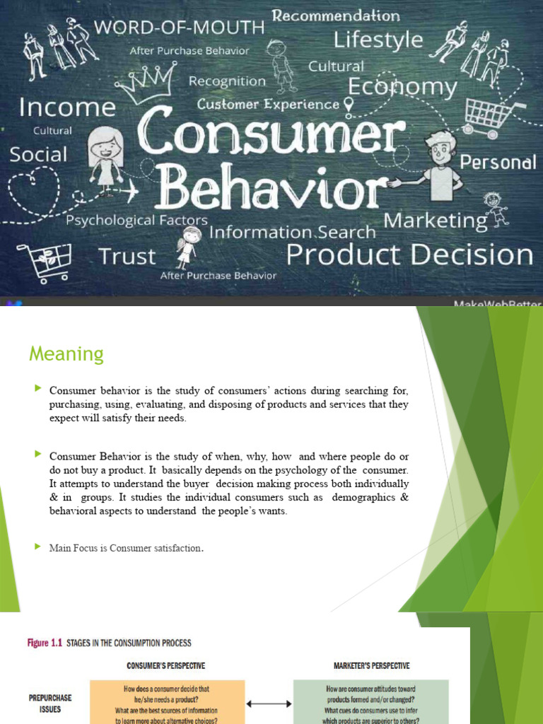 Consumer Behavior Unit 1 | PDF | Market Segmentation | Consumer Behaviour