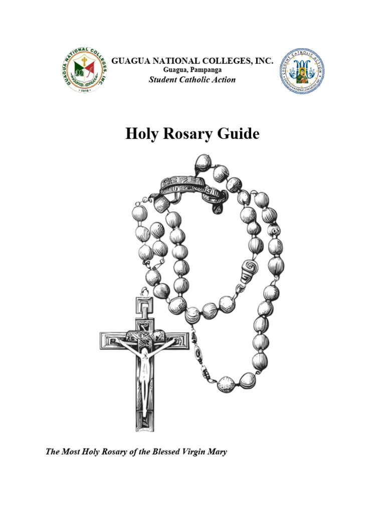 The Holy Rosary Guide English SCA | PDF | Mary, Mother Of Jesus | Jesus