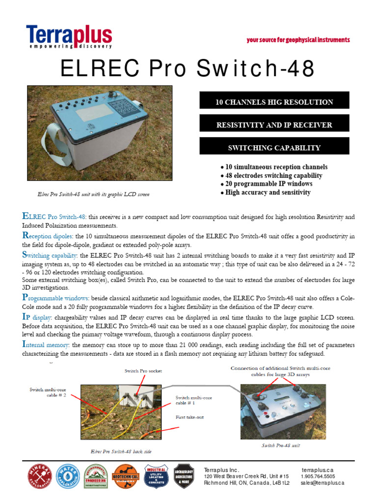 Elrec Pro Switch 48 | PDF | Electrical Engineering | Electronics
