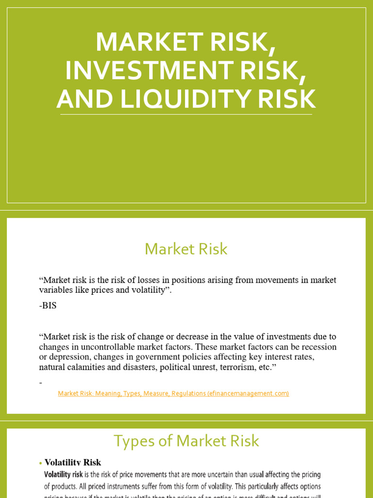 Chap 4 | PDF | Financial Risk | Market Liquidity