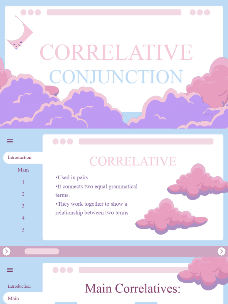 Correlative Conjunction | PDF | Language Arts & Discipline