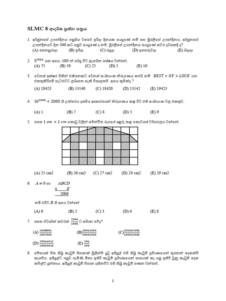 SLMC 8 | PDF