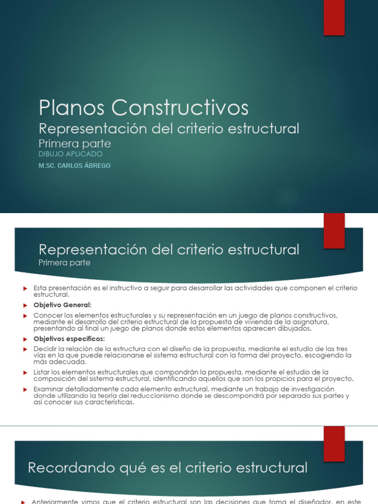 04_Criterio Estrctural Planos Constructivos a (1) | PDF | Fundación (Ingeniería) | Diseño