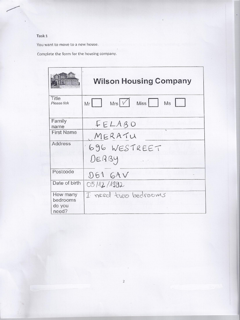 E2 Writing Candidate 2 | PDF