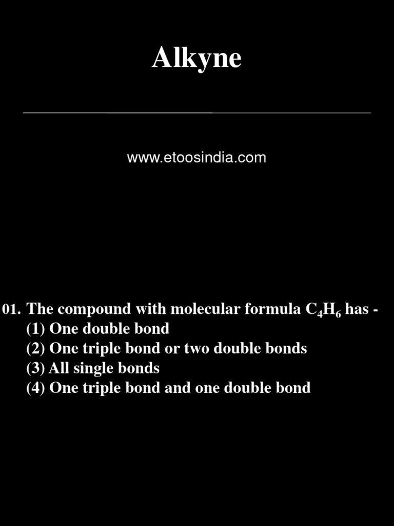 Alkyne Revision Slide | Download Free PDF | Alkene | Methyl Group