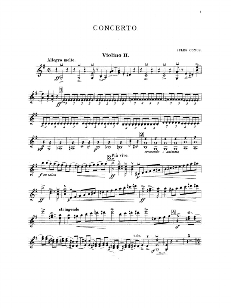 IMSLP800197 PMLP32052 10 - Conus Violin Concerto - Violins - II | PDF