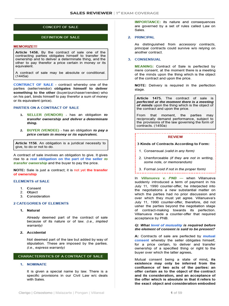 Sales 1st Exam | PDF | Sales | Law Of Agency