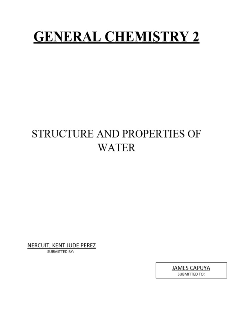 General Chemistry 2 | PDF