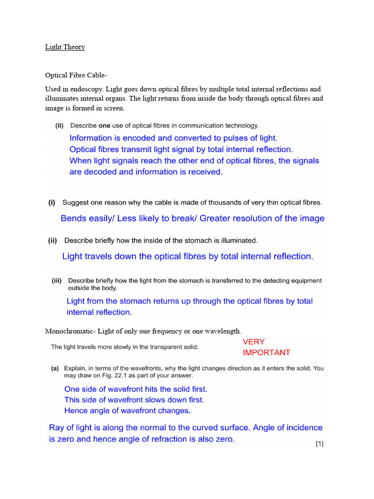 Light Theory | PDF | Optics | Light