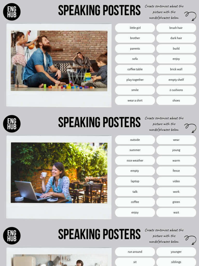 A1 A2 Speaking Posters 2 | PDF