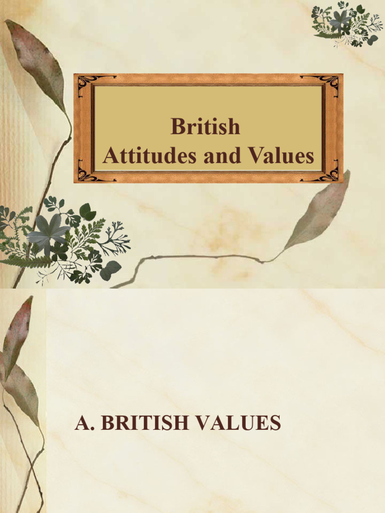 Understanding British Values and Attitudes | PDF | Monarchy | Toleration