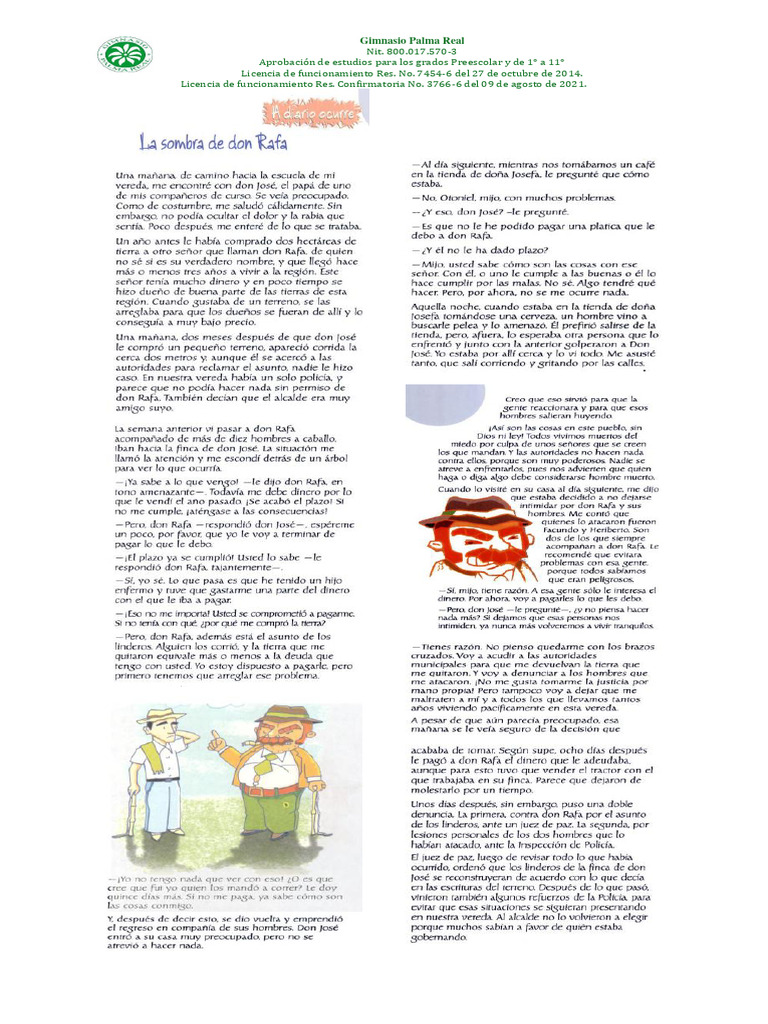 La Sombra de Don Rafa Competencias Ciudadanas. | PDF
