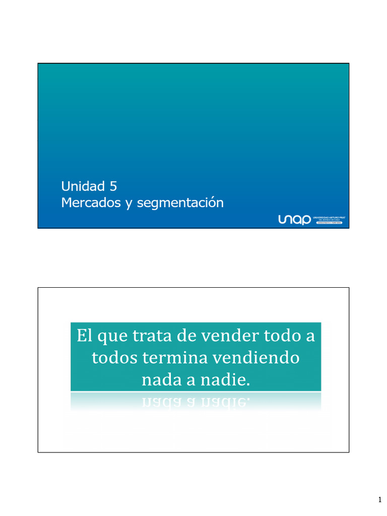 MKT I 05 Mercados y Segmentación 16032023 | PDF | Marketing | Mercado (economía)
