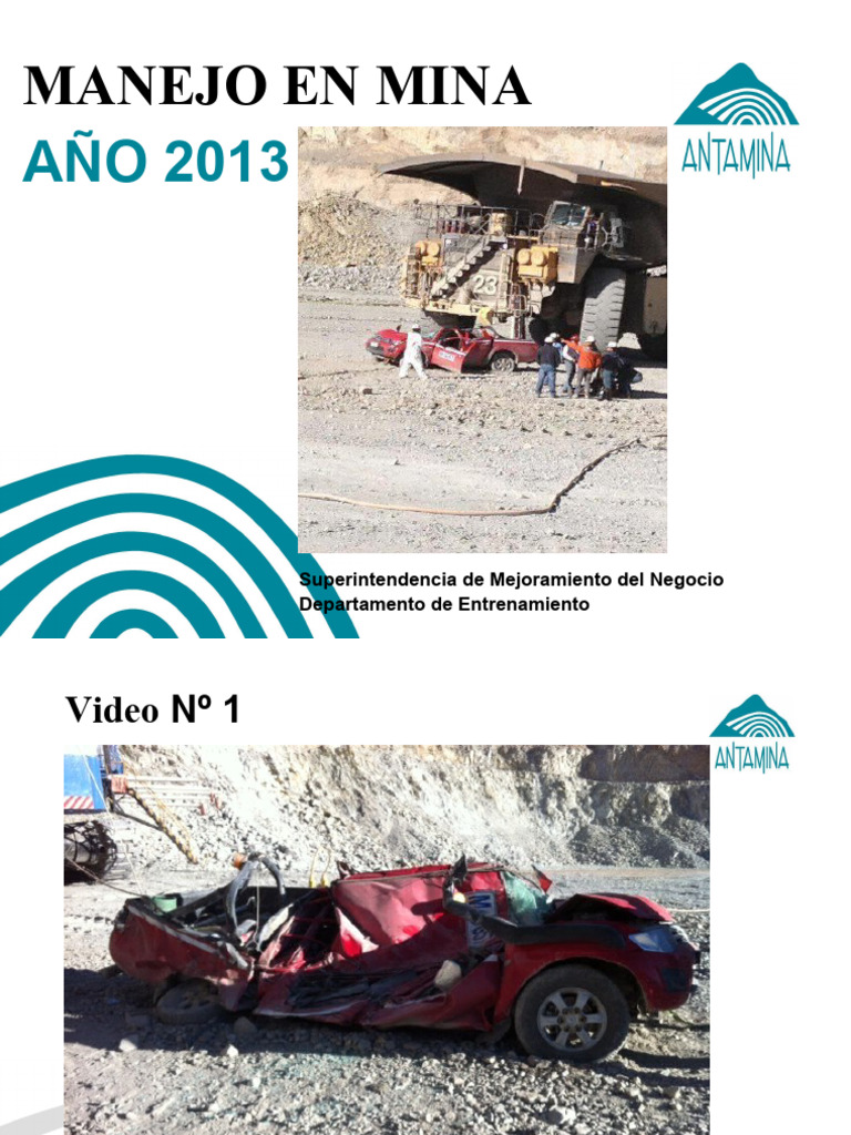 Curso de Seguridad en Mina Antamina | PDF | Camión | Tráfico