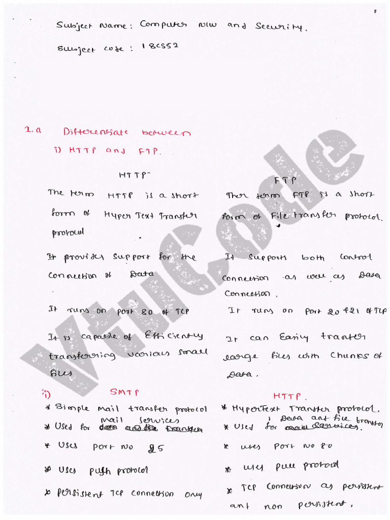 @vtucode - in Previous Year Paper Solution 2 CN | PDF