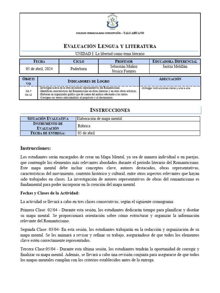 Lengua y Literatura-Ib-05 de Abril I°b | PDF | Mapa | Diseño