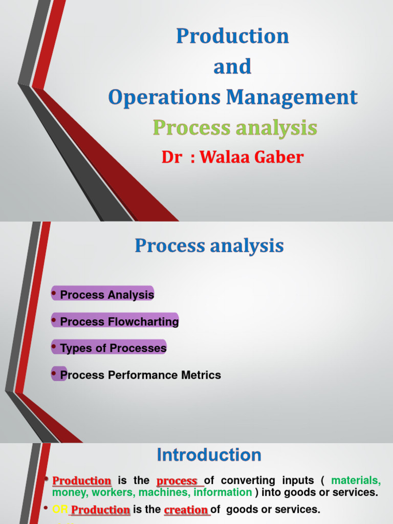 3 Process Analysis | PDF | Efficiency | Economies
