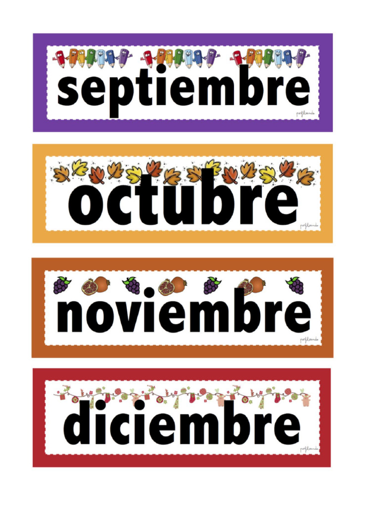 Meses Del Año | PDF