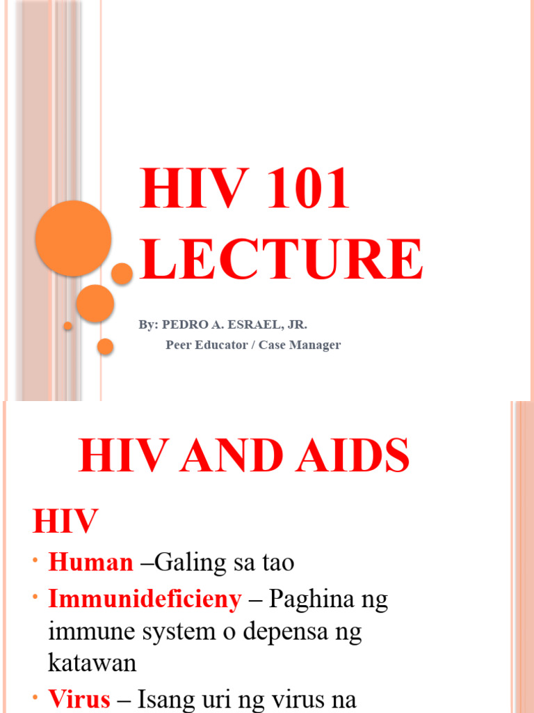 HIV 101 Lecture Pau | PDF