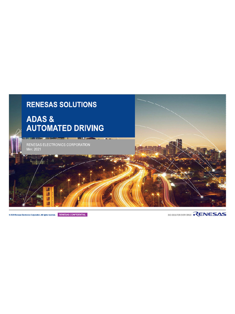 Renesas ADAS Products | PDF