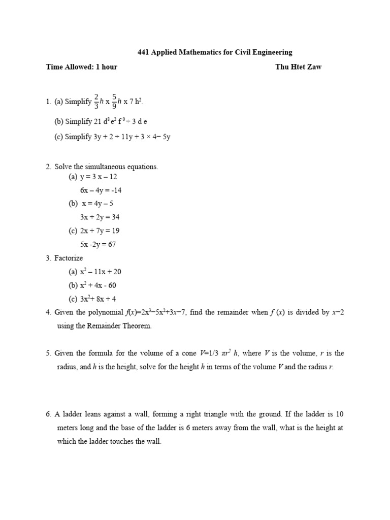 439 Math | PDF | Teaching Methods & Materials