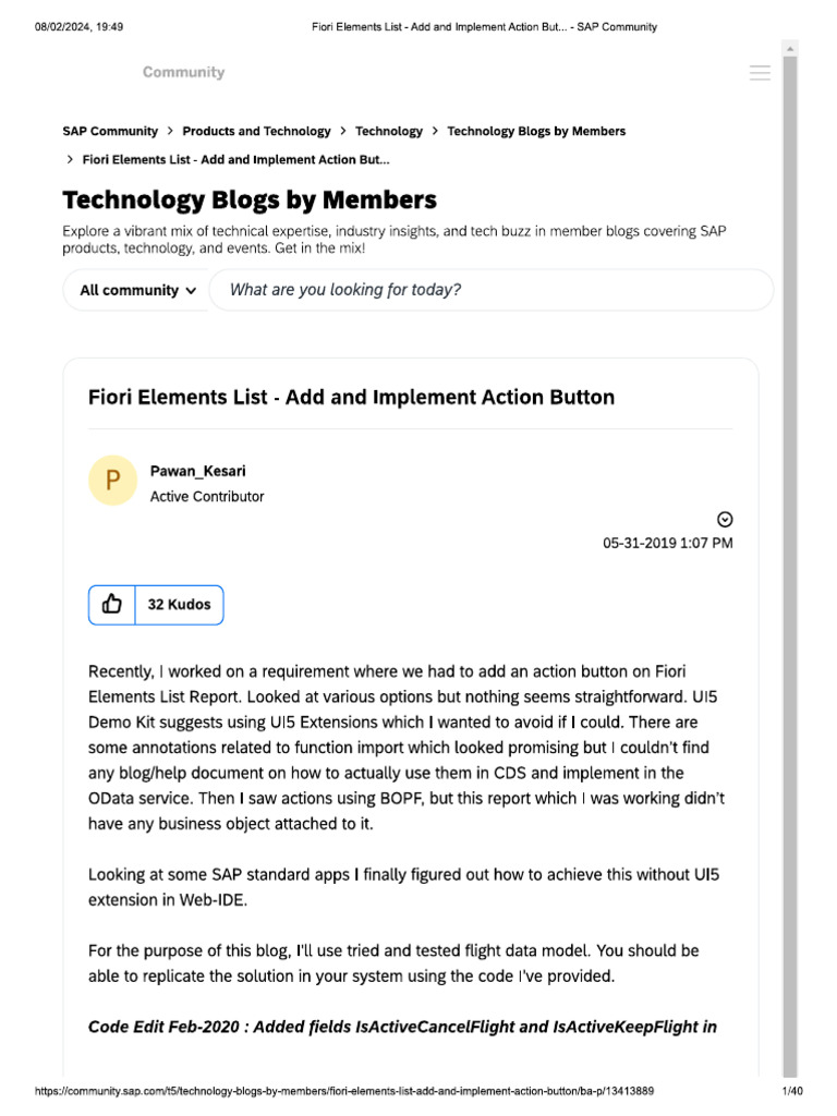 Add Button And Function To Cds View Pdf