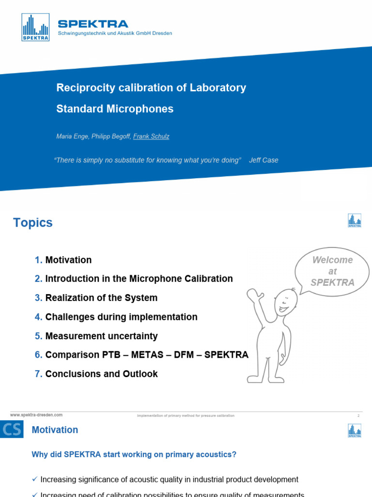 3 SPEKTRA Reciprocity - Calibration - of - Labs - Mic Frank Schulz | PDF | Microphone | Calibration