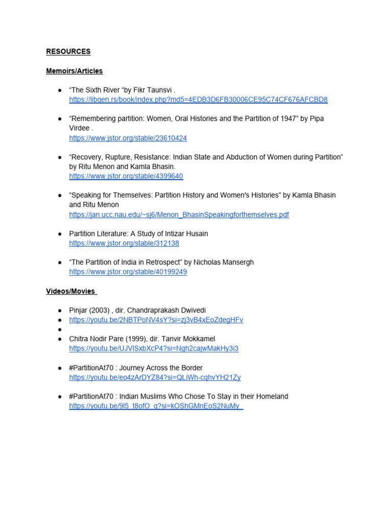 Resources - Khol Do | PDF | Politics | History