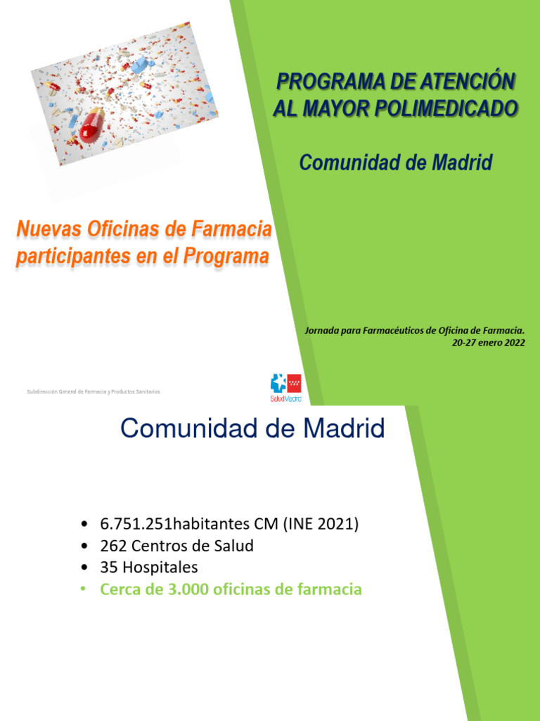 Presentacion Programa Mayor Polimedicado | PDF | Farmacia | Farmacéutico