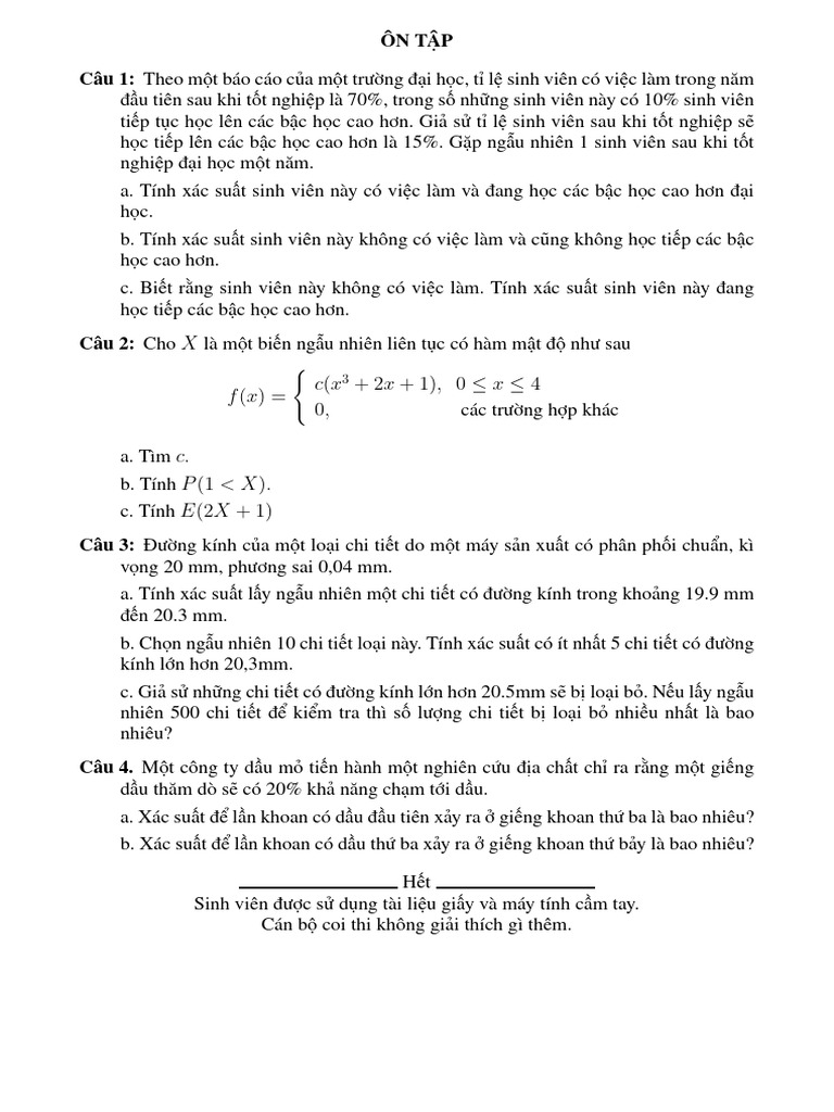 GK - XSTK - HK2 2324 - Ontap | PDF