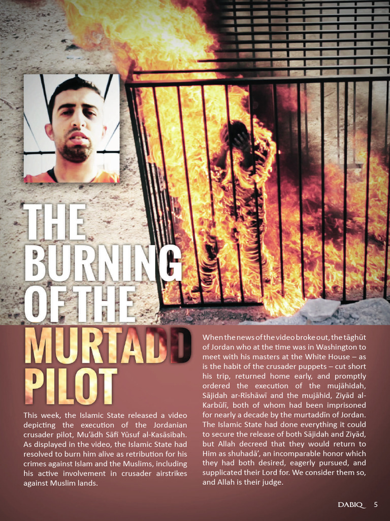 The Burning of The Murtadd Pilot | PDF | Muhammad | Abrahamic Religions