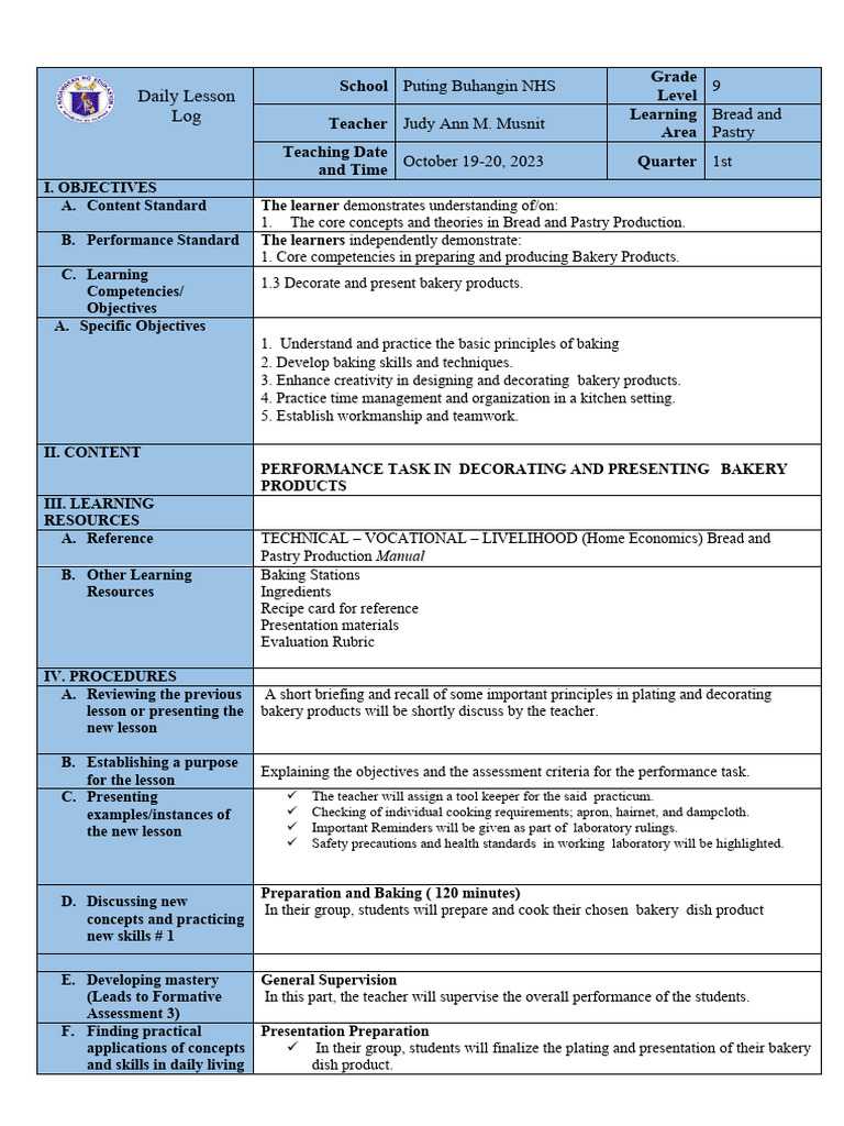 Baking TIME | PDF | Cognition | Learning