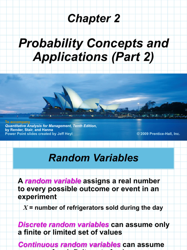 3. Probability Part 2 | PDF | Variance | Probability Distribution