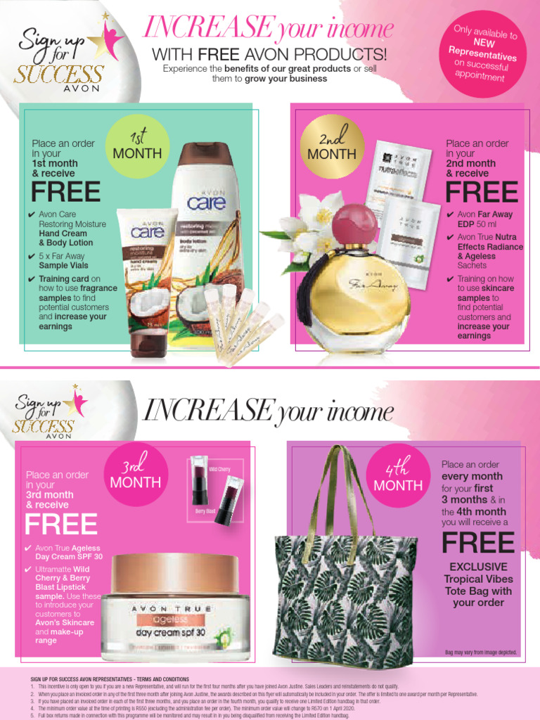Avon Sign Up For Success Q1 2020 | PDF
